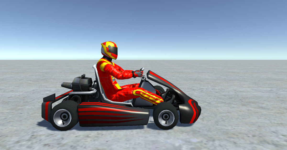 Low Poly Kart With Player 9 | 3D Land | Unity Asset Store