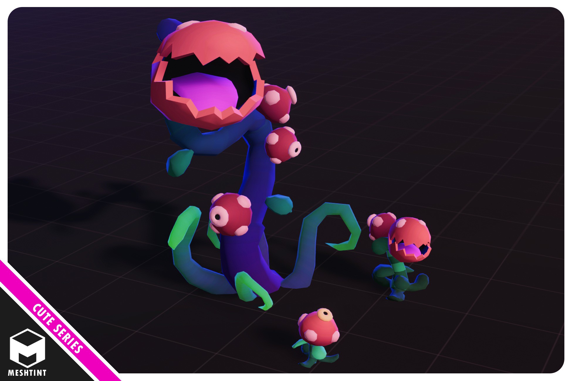 Alien Spore Plant Evolution Pack Cute Series | 3D Creatures | Unity ...