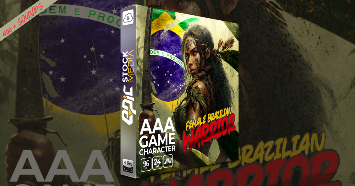 AAA Game Character Female Brazilian Warrior | Voices Sound FX | Unity ...