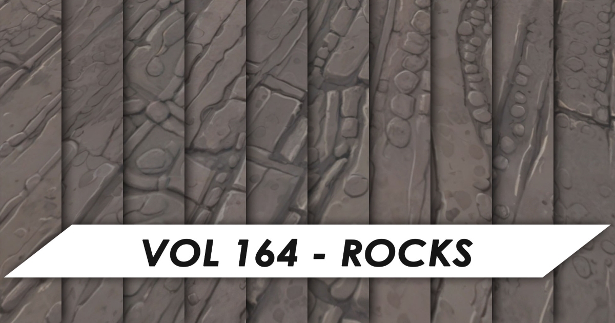 Stylized Textures - Vol 164 - Rocks | 2D Textures & Materials | Unity ...