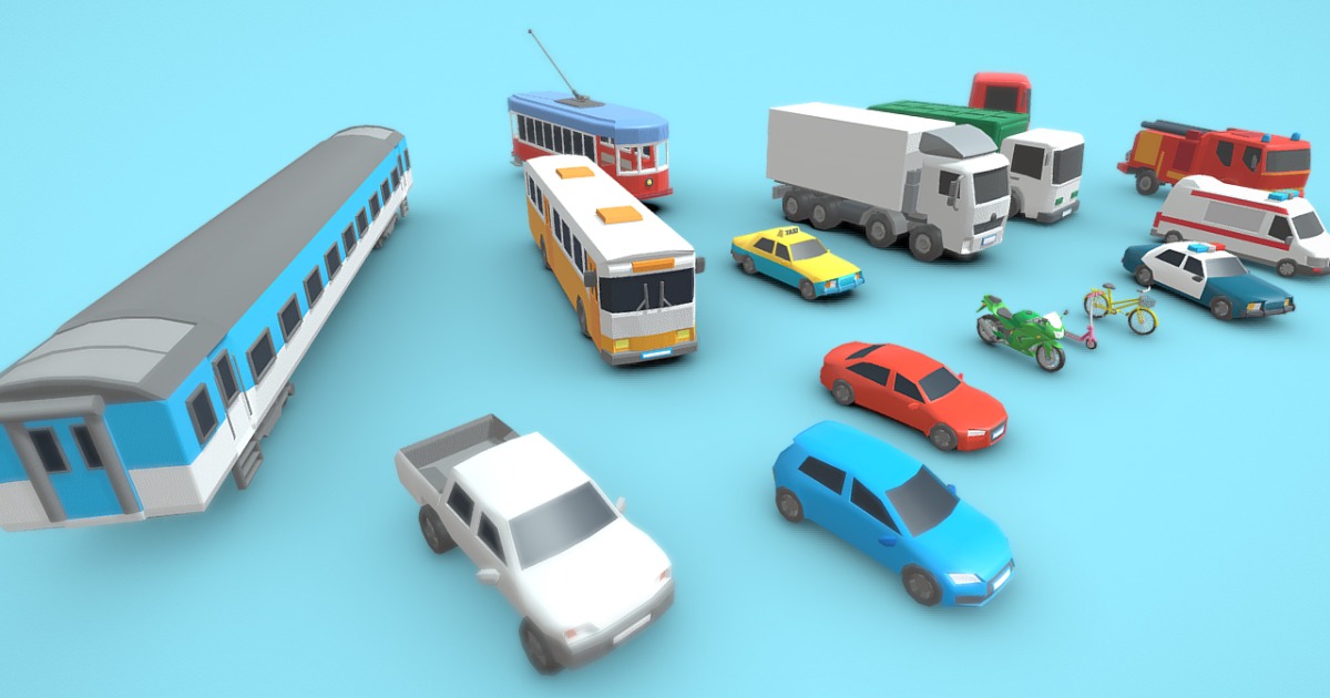 Vehicle Pack - Road Transportation | 3D 운송도구 | Unity Asset Store