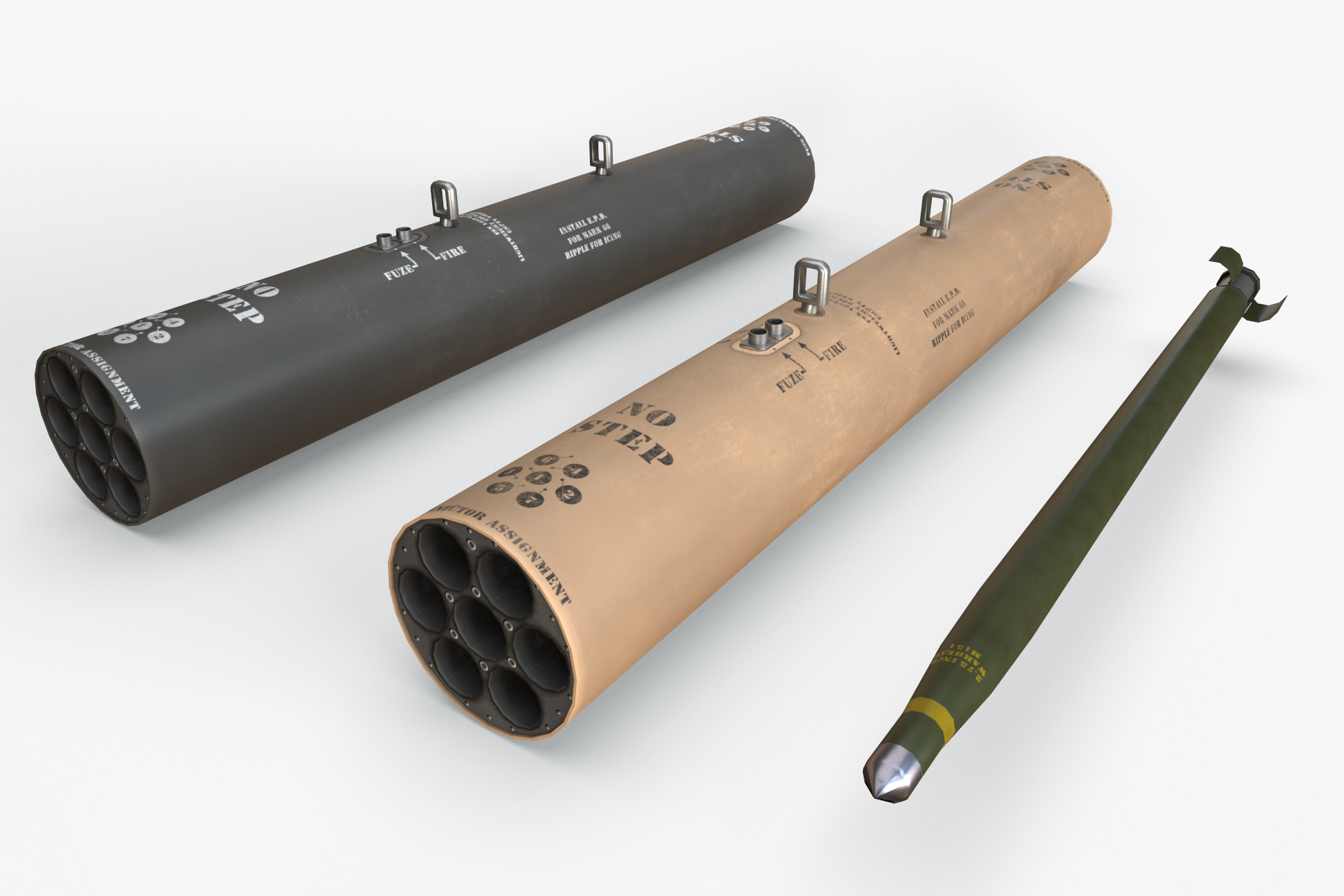 Missile Launcher M-260 | 3D Weapons | Unity Asset Store