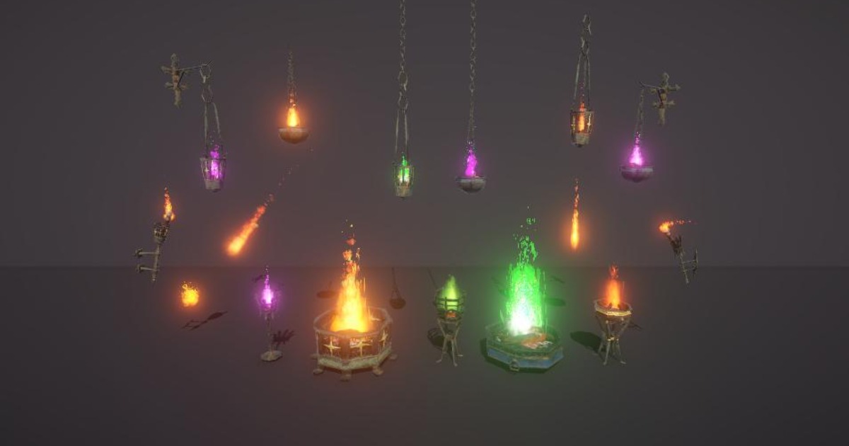 Fire_Prop_&_Stylized_Flames | 3D Props | Unity Asset Store