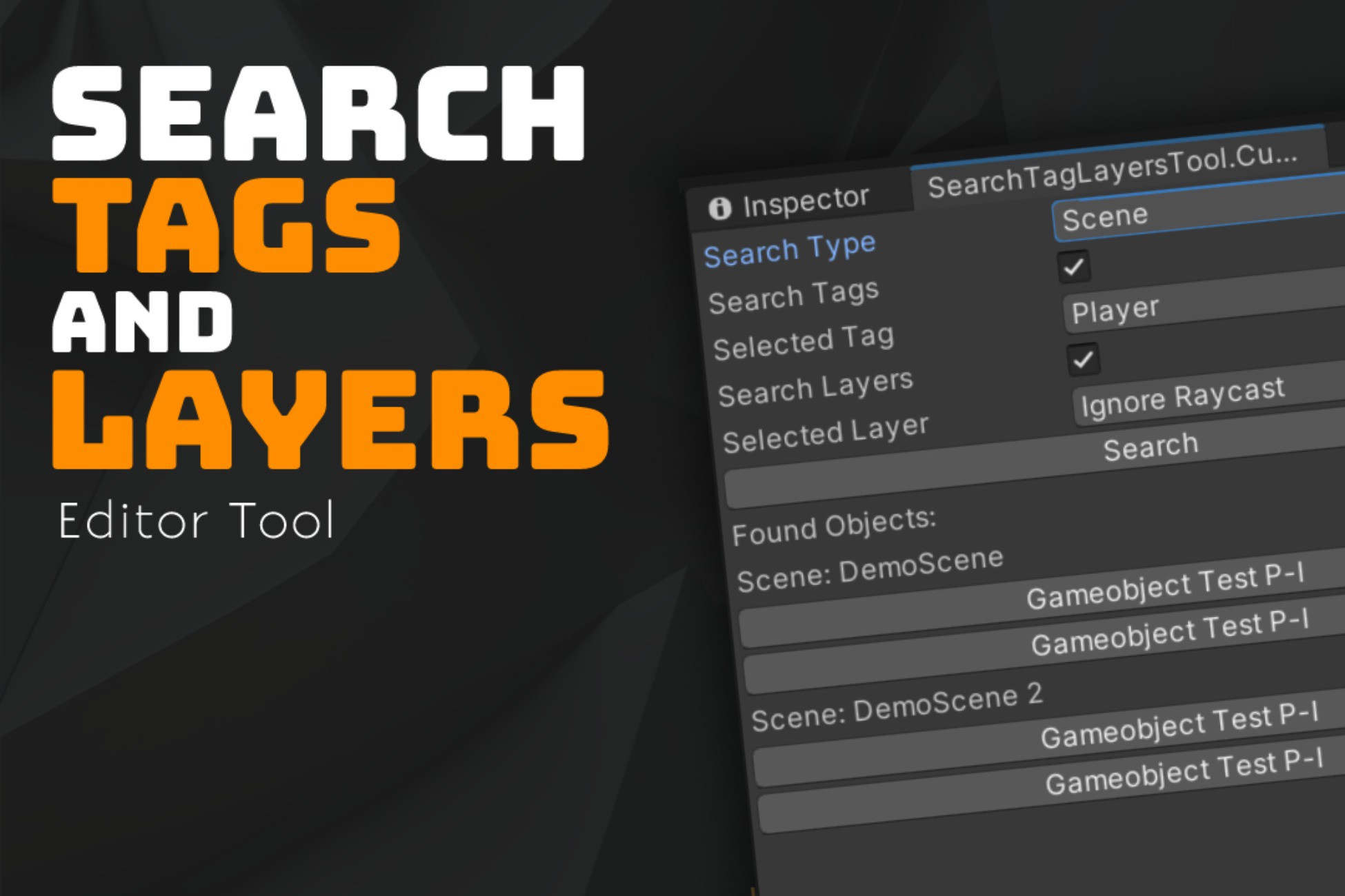 Search Tags and Layers | GUI 도구 | Unity Asset Store