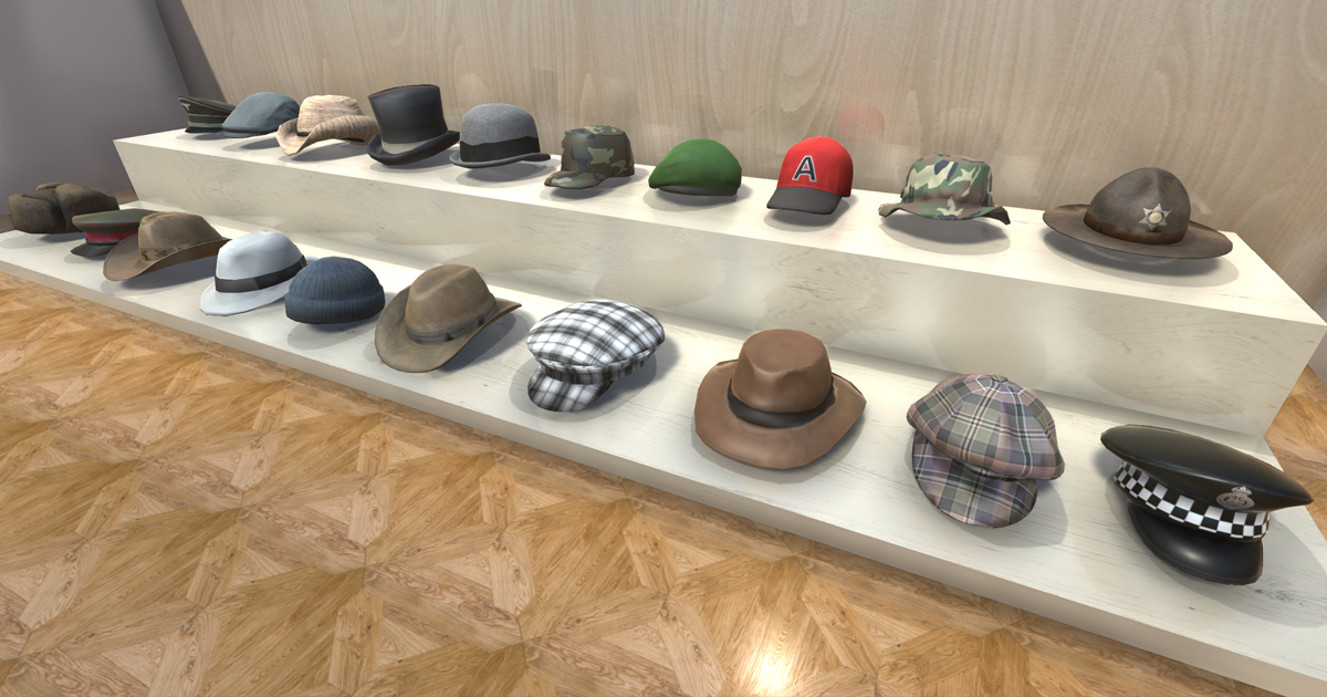Hats Collection | 3D Clothing | Unity Asset Store