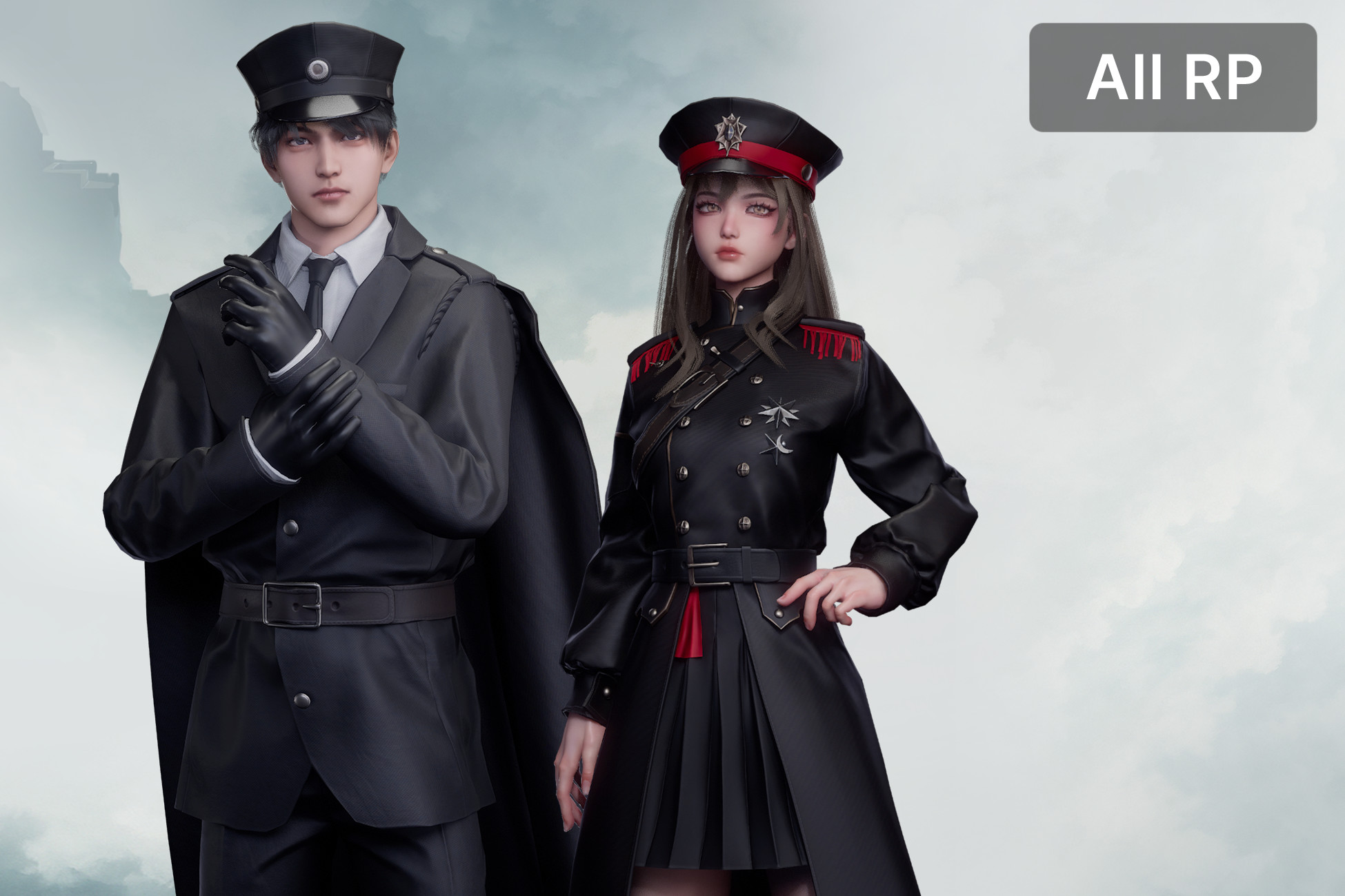 Commander: Male and Female Shikikan Officer by Ida Faber