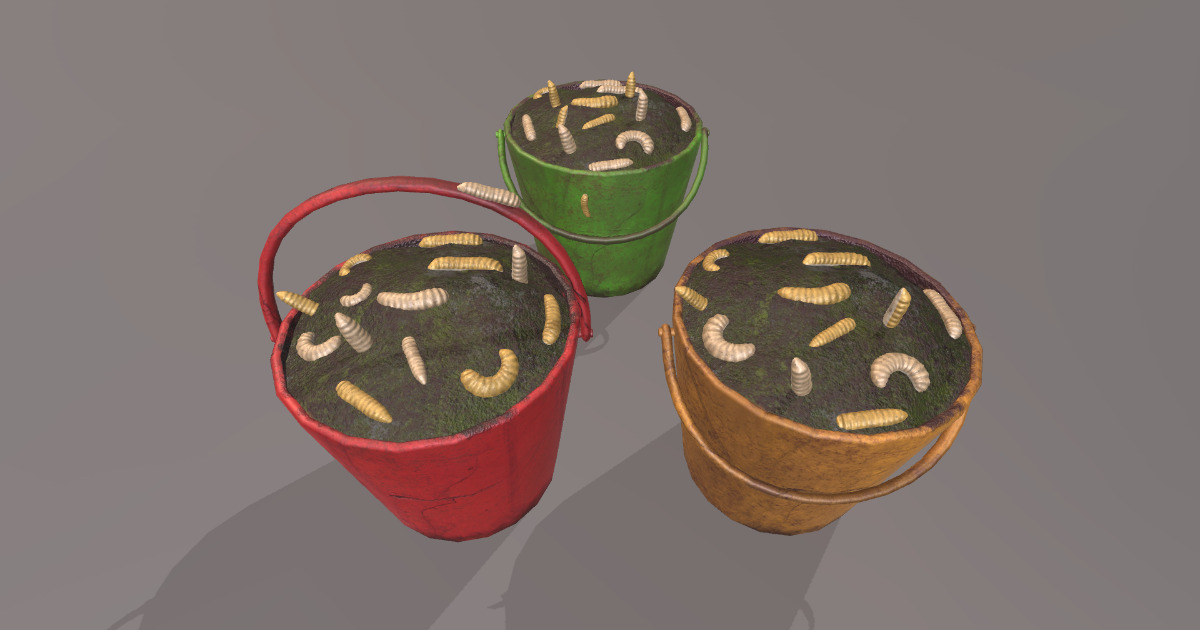 Dirty Bucket(low-poly) | 3D Props | Unity Asset Store