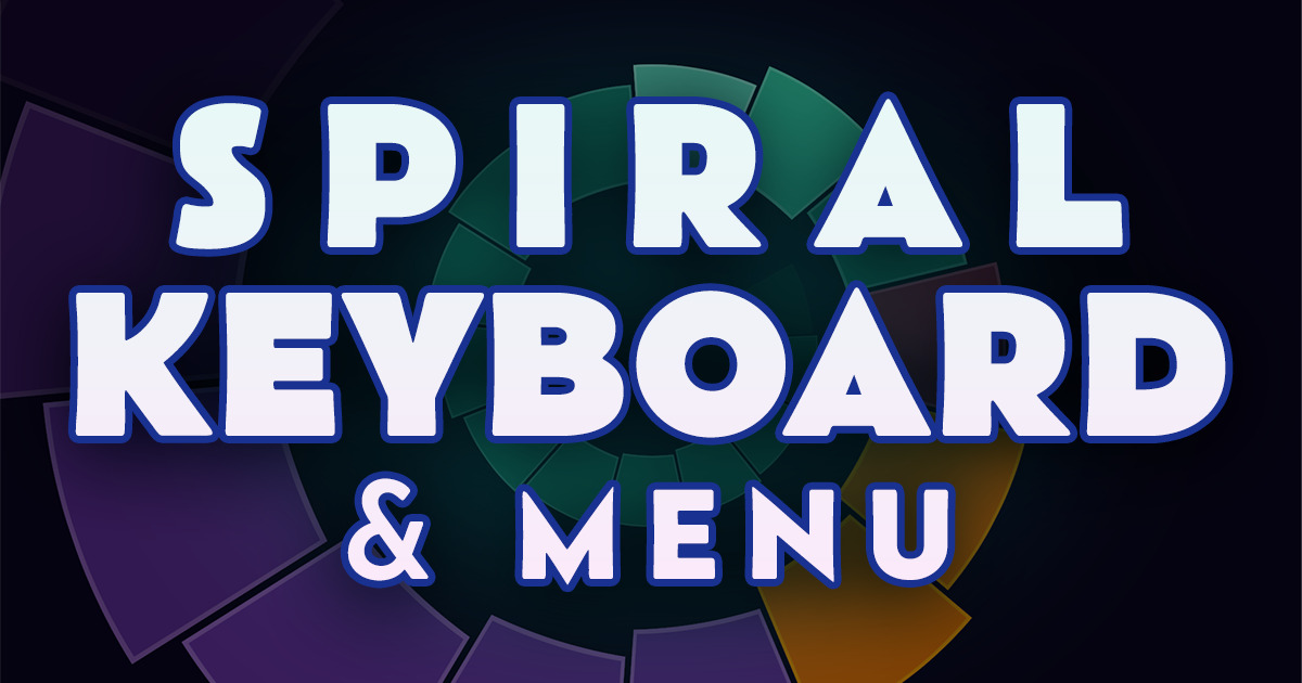 Spiral Keyboard & Menu | GUI Tools | Unity Asset Store