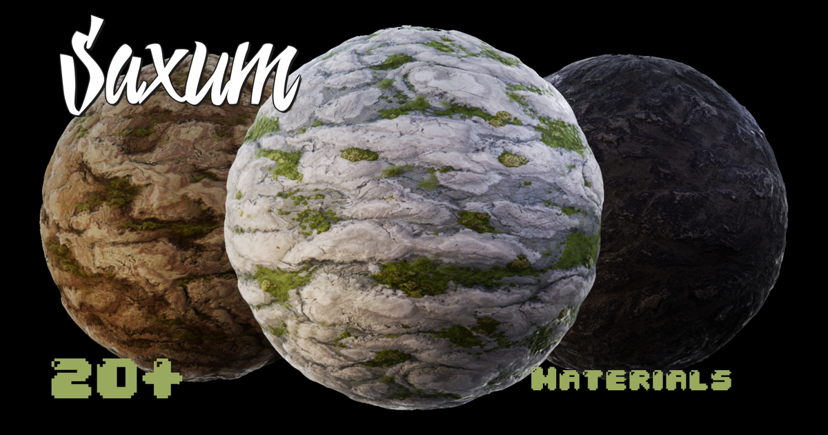 Saxum - rock materials pack | 2D Textures & Materials | Unity Asset Store