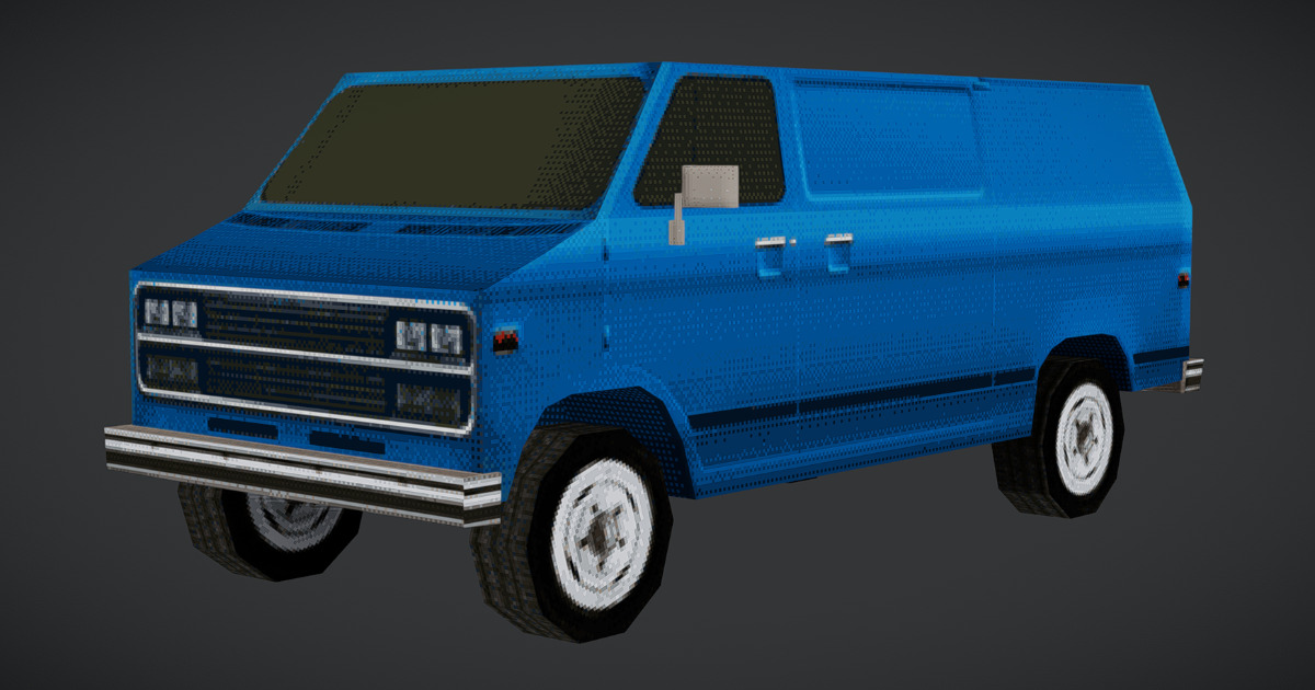 PS1 Style Van | 3D Land | Unity Asset Store
