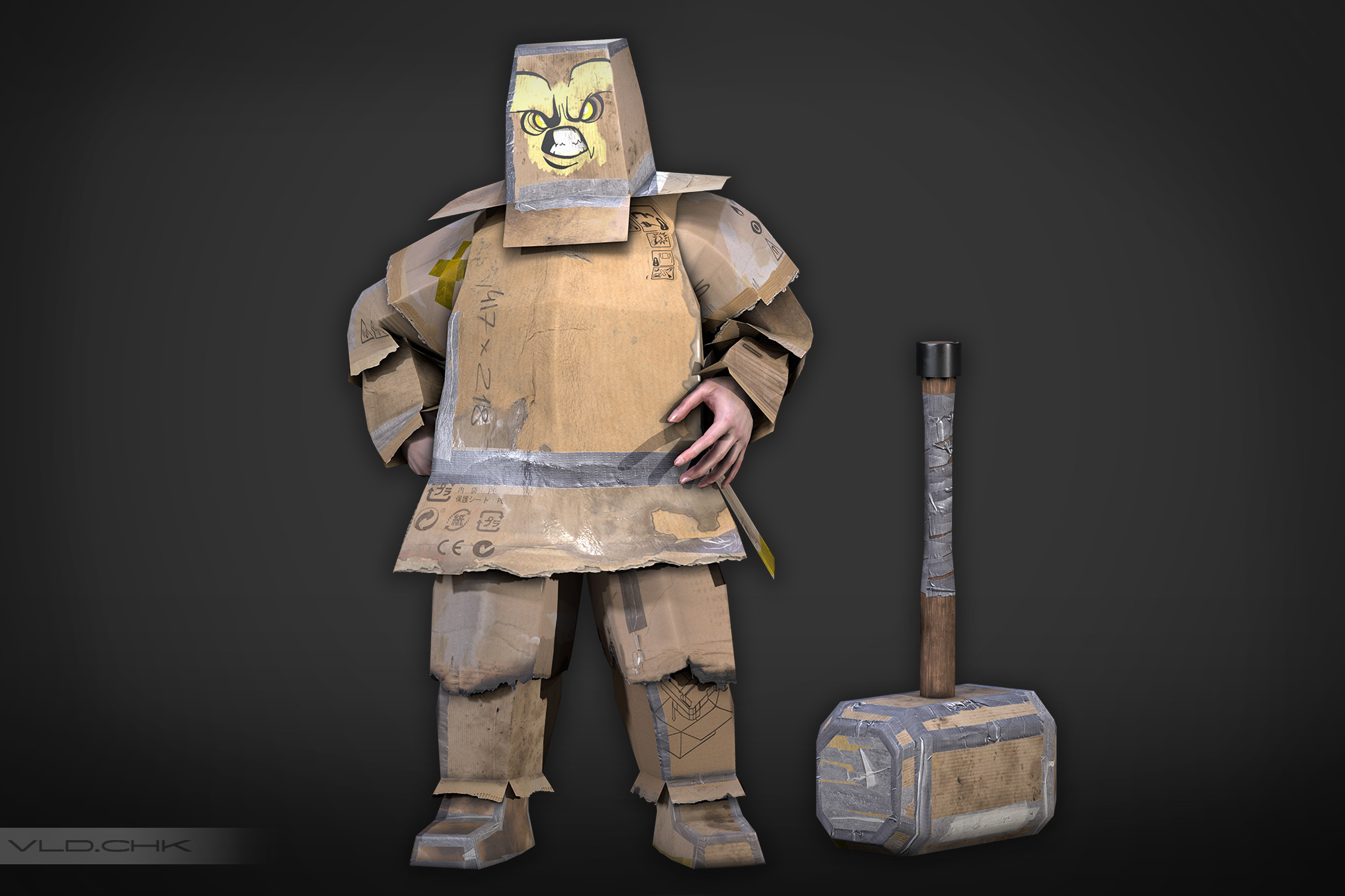 Cardboard Fat Man | Characters | Unity Asset Store