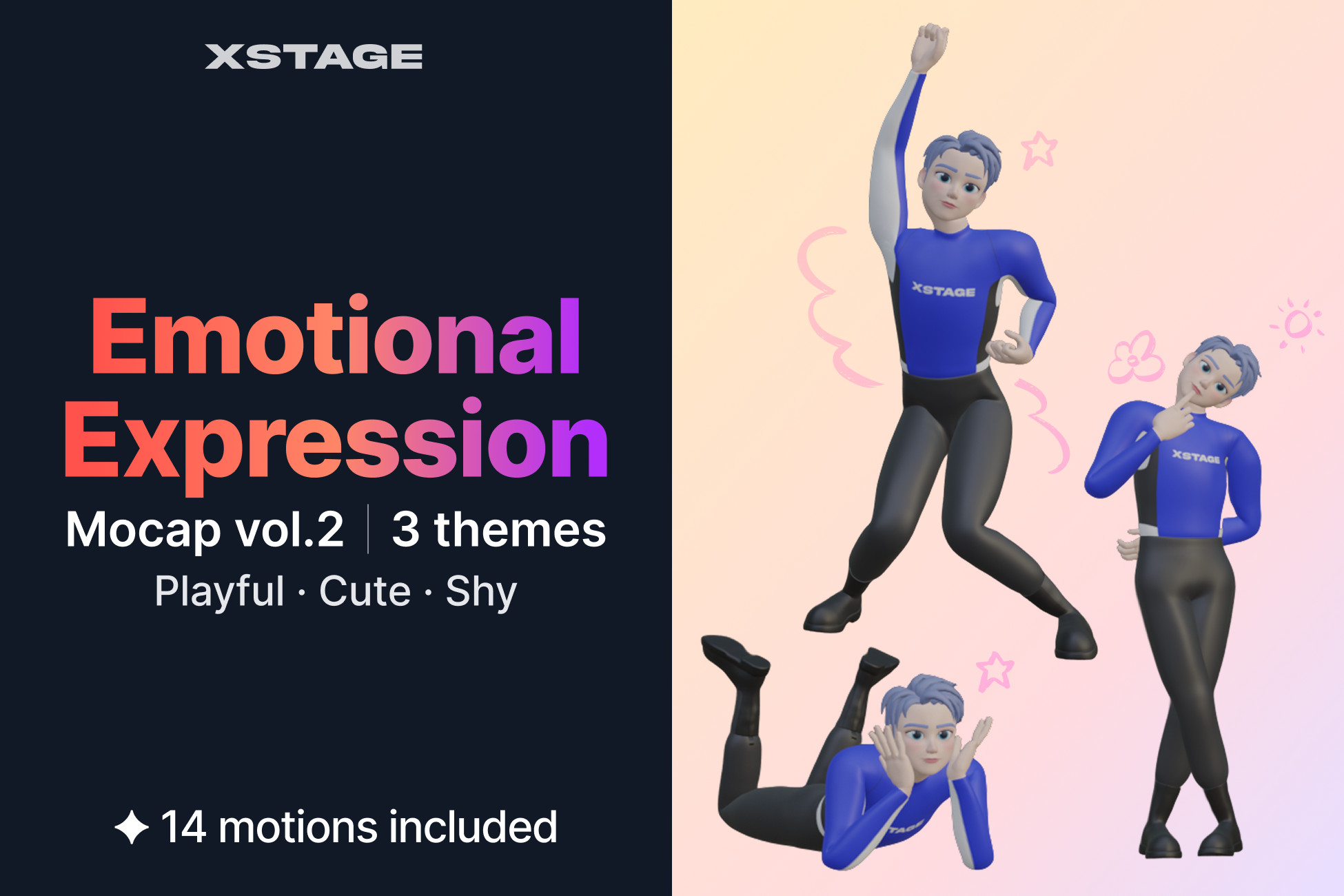Emotional Expression Mocap Pack #2 | 3D Animations | Unity Asset Store