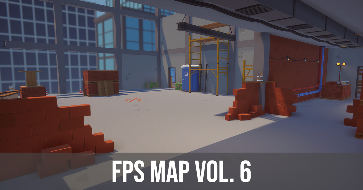 Low Poly FPS Map Vol.6 - Construction | 3D Industrial | Unity Asset Store