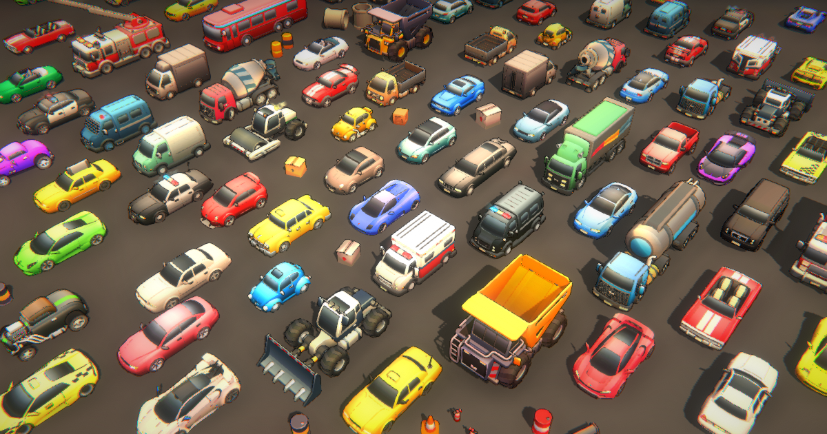 Toon Vehicles | 3D Land | Unity Asset Store