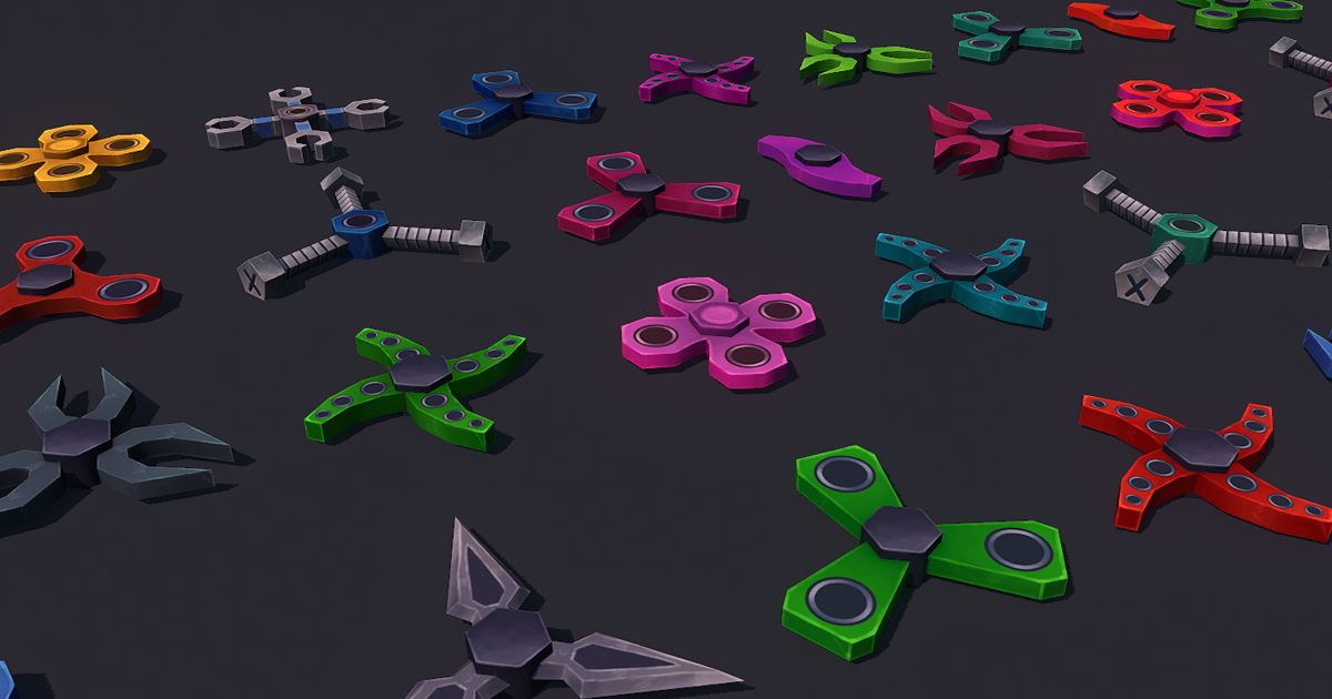 Fidget Spinner Pack | 3D Characters | Unity Asset Store