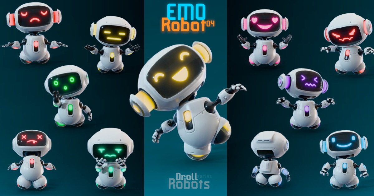 Emo Robot 04 | 3D Robots | Unity Asset Store