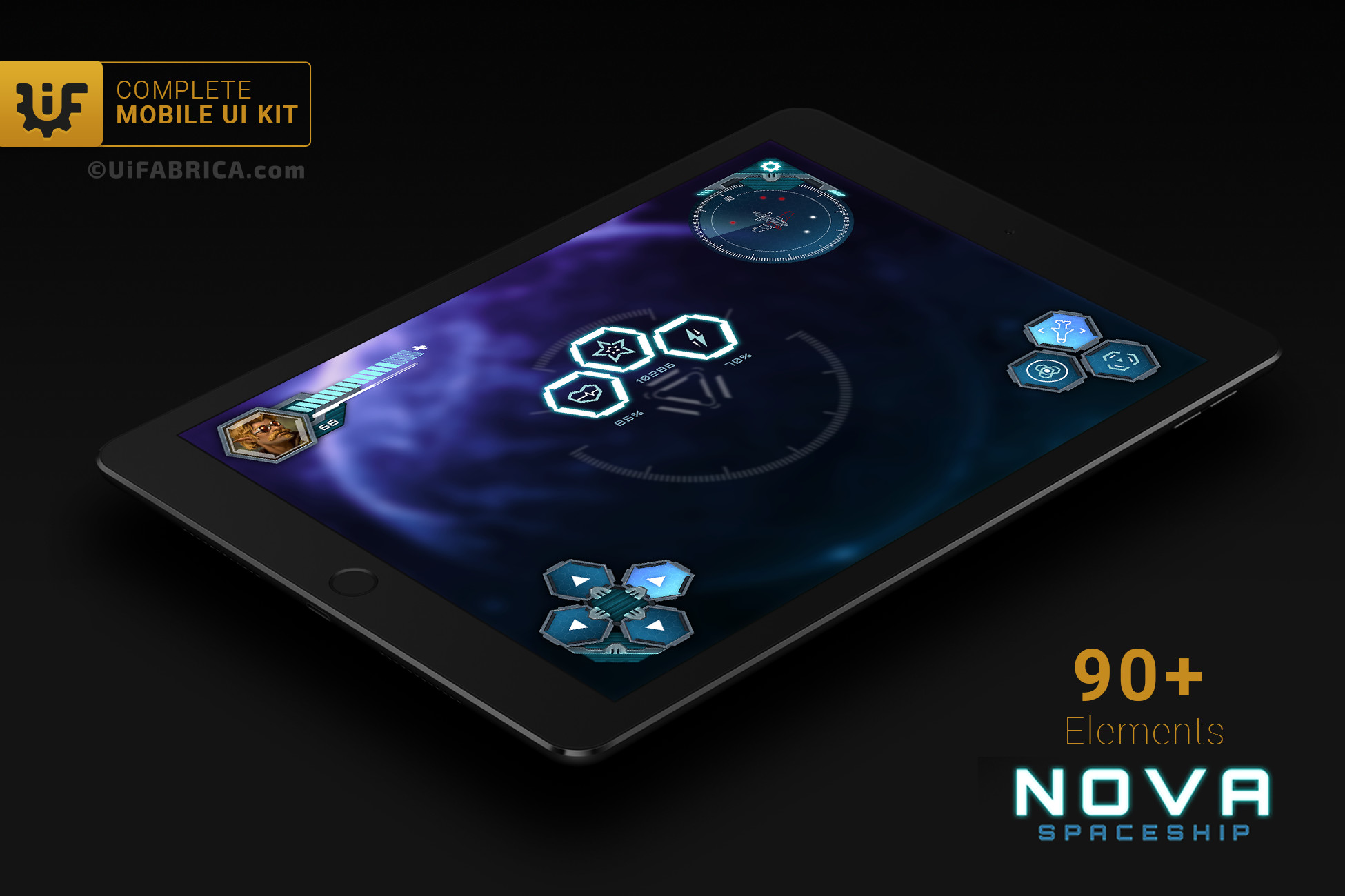Nova Spaceship Mobile UI | 2D GUI | Unity Asset Store
