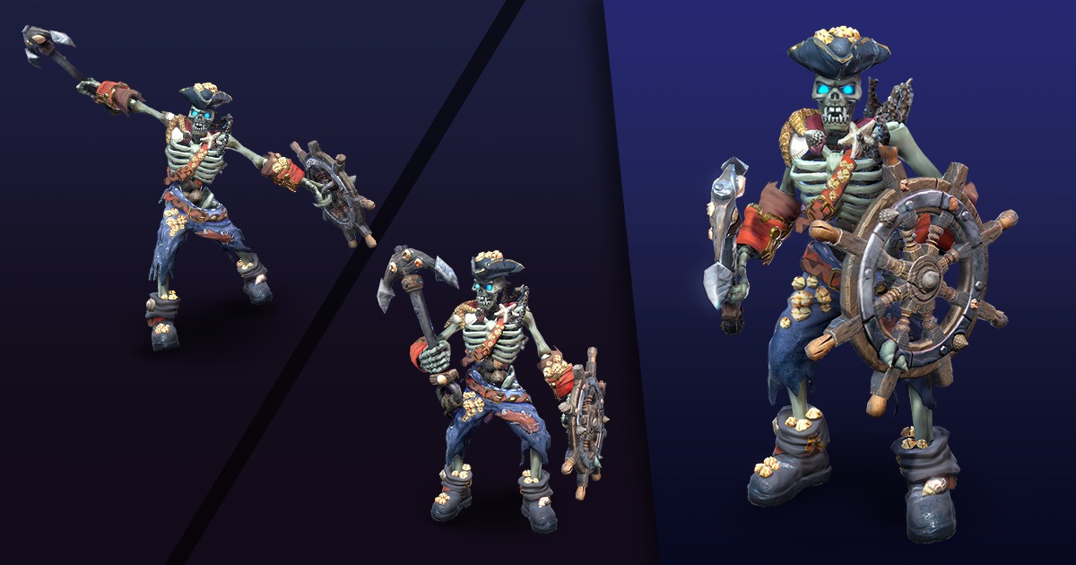 Stylized Skeleton Drowned Pirate | Characters | Unity Asset Store