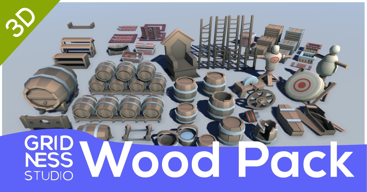 Dungeon Pack - Wooden Structures | 3D Dungeons | Unity Asset Store