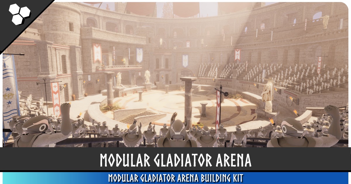 Modular Gladiator Arena (Gladiator Arena, Arena, Colosseum Arena) | 3D ...