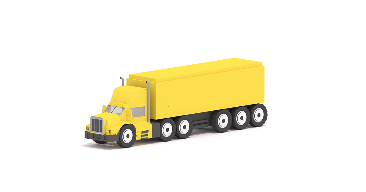 Low Poly Truck. | 3D Land | Unity Asset Store