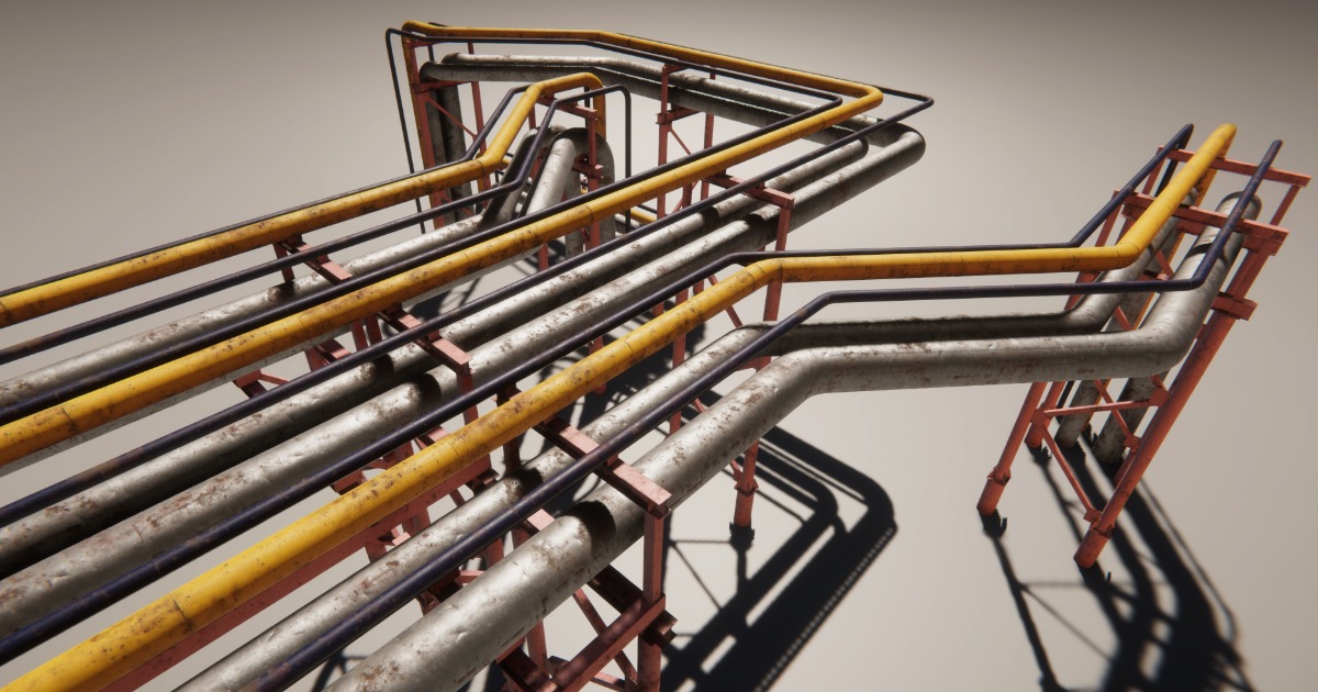 Industrial pipeline HDRP | 3D 공장 | Unity Asset Store