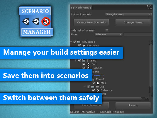 Scenario Manager | Utilities Tools | Unity Asset Store