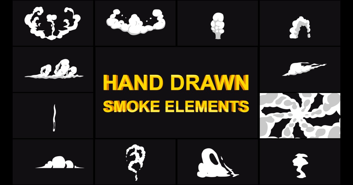 2D Hand Drawn Smoke Elements | VFX | Unity Asset Store