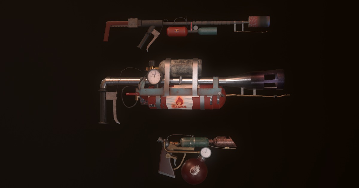 flamethrower home made | 3D Weapons | Unity Asset Store