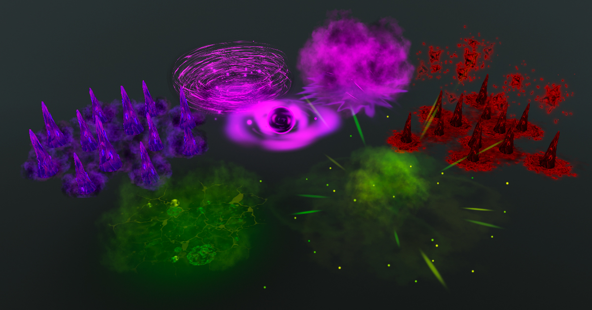 Stylized Dark Magic Spells vol.1 | VFX Particles | Unity Asset Store