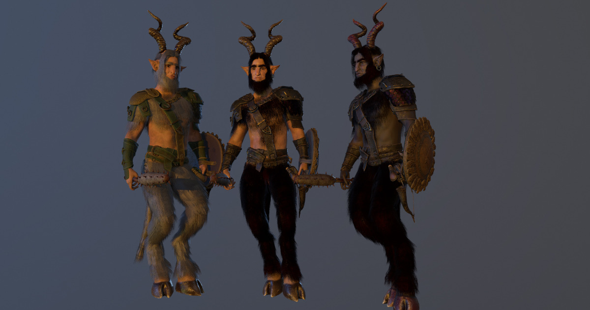 Warlike Faun | 3D Creatures | Unity Asset Store