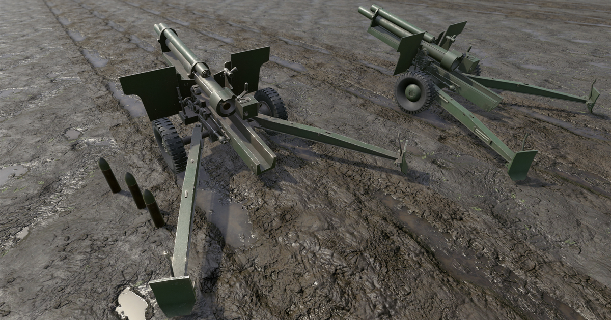 WW2 Howitzer | 3D 무기 | Unity Asset Store