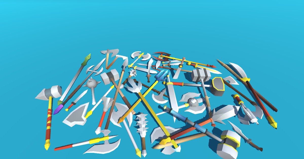 Melee Weapon - Mega Pack | 3D Weapons | Unity Asset Store