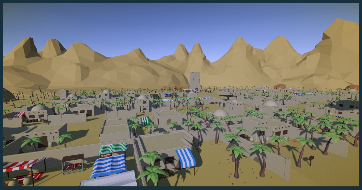 LowPoly Desert Town | 3D Environments | Unity Asset Store