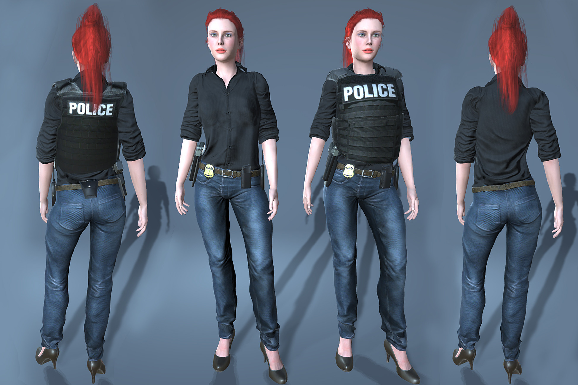 Female Police Detective | 3D Characters | Unity Asset Store