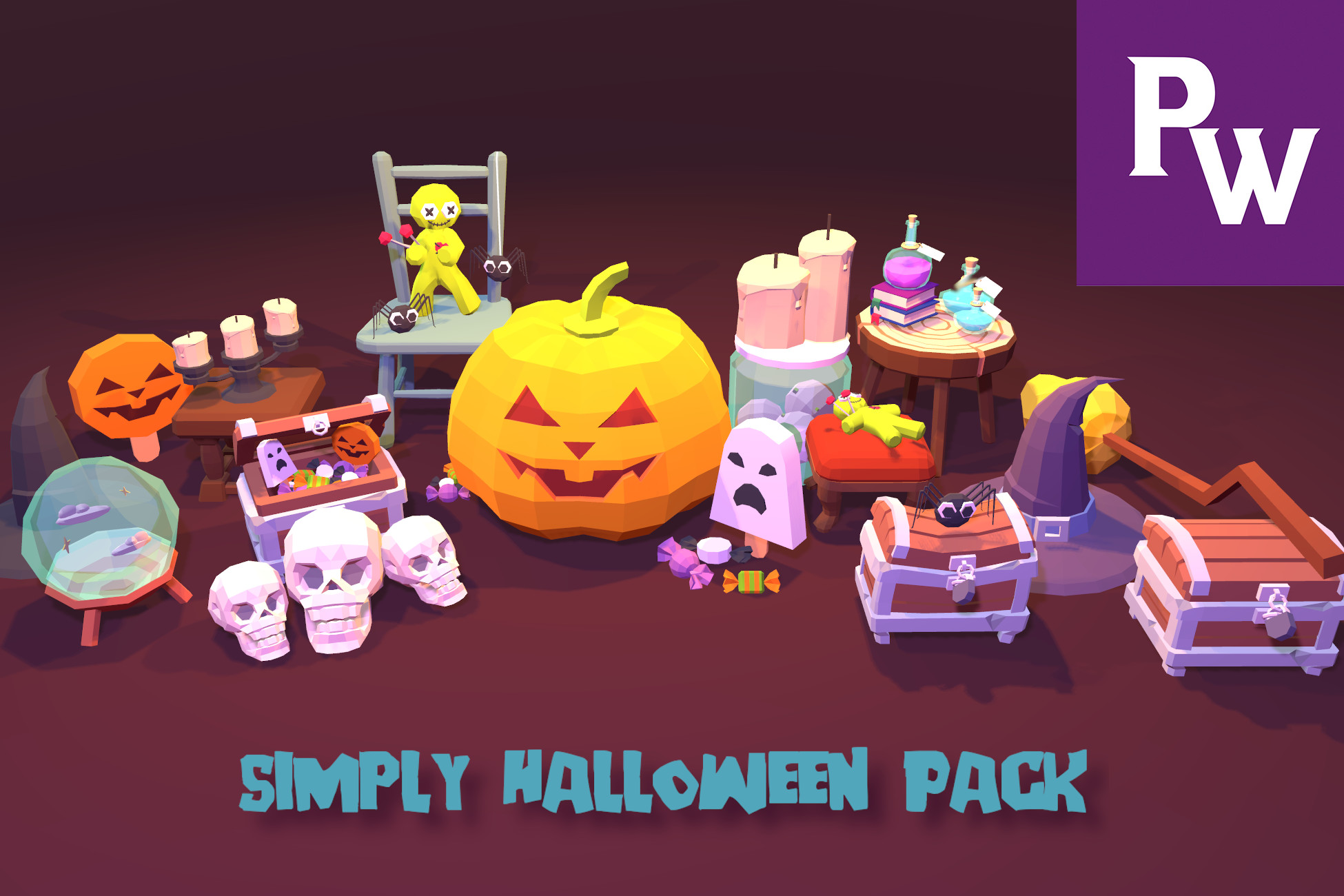 Simply Halloween Package | 3D Props | Unity Asset Store