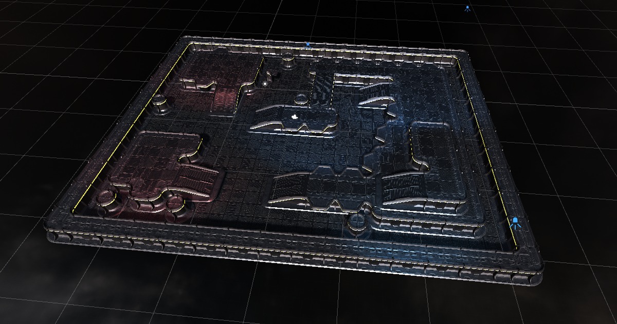 Modular sci-fi platform | 3D Interior | Unity Asset Store