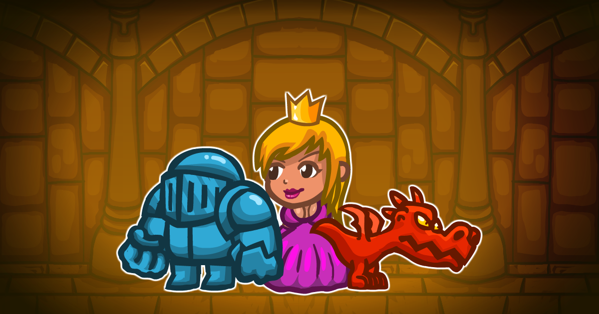 2D Animated Fantasy Knight, Dragon and Princess Pack | 2D Characters ...