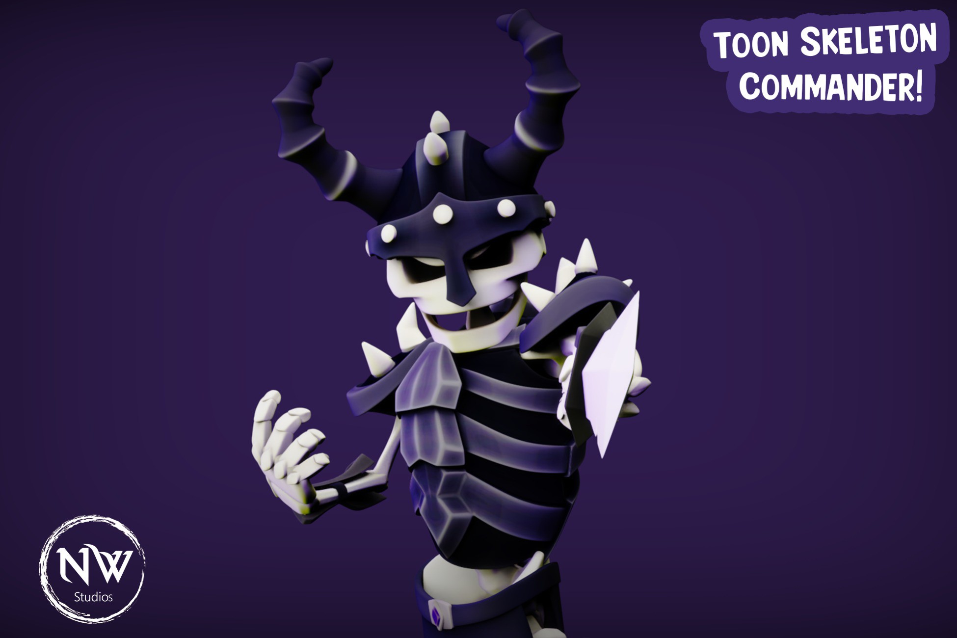 Toon Skeleton Commander: From Skeleton Army Pack | 캐릭터 | Unity Asset Store