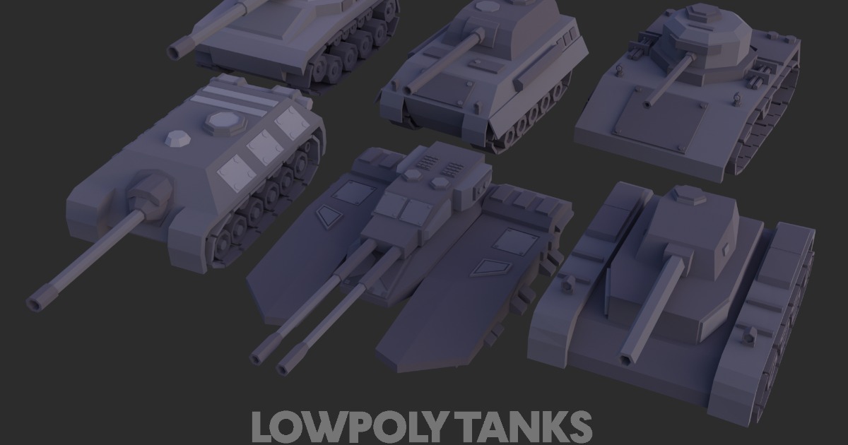LOWPOLY TANKS | 3D Vehicles | Unity Asset Store