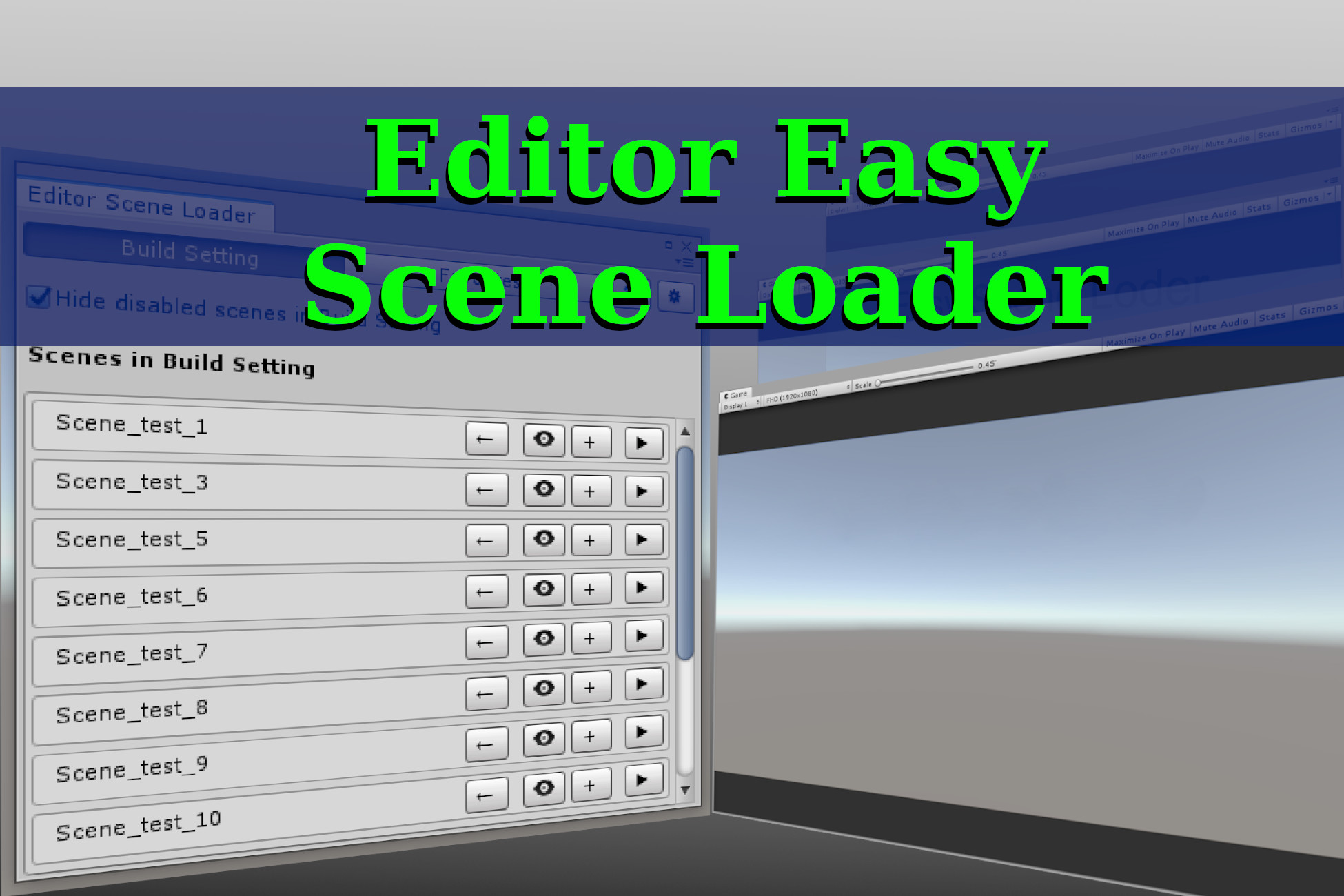 Editor Easy Scene Loader Utilities Tools Unity Asset Store