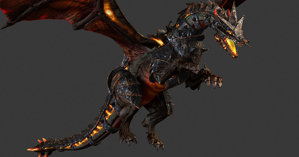 Armored Battle Dragon mount HD | 3D | Unity Asset Store