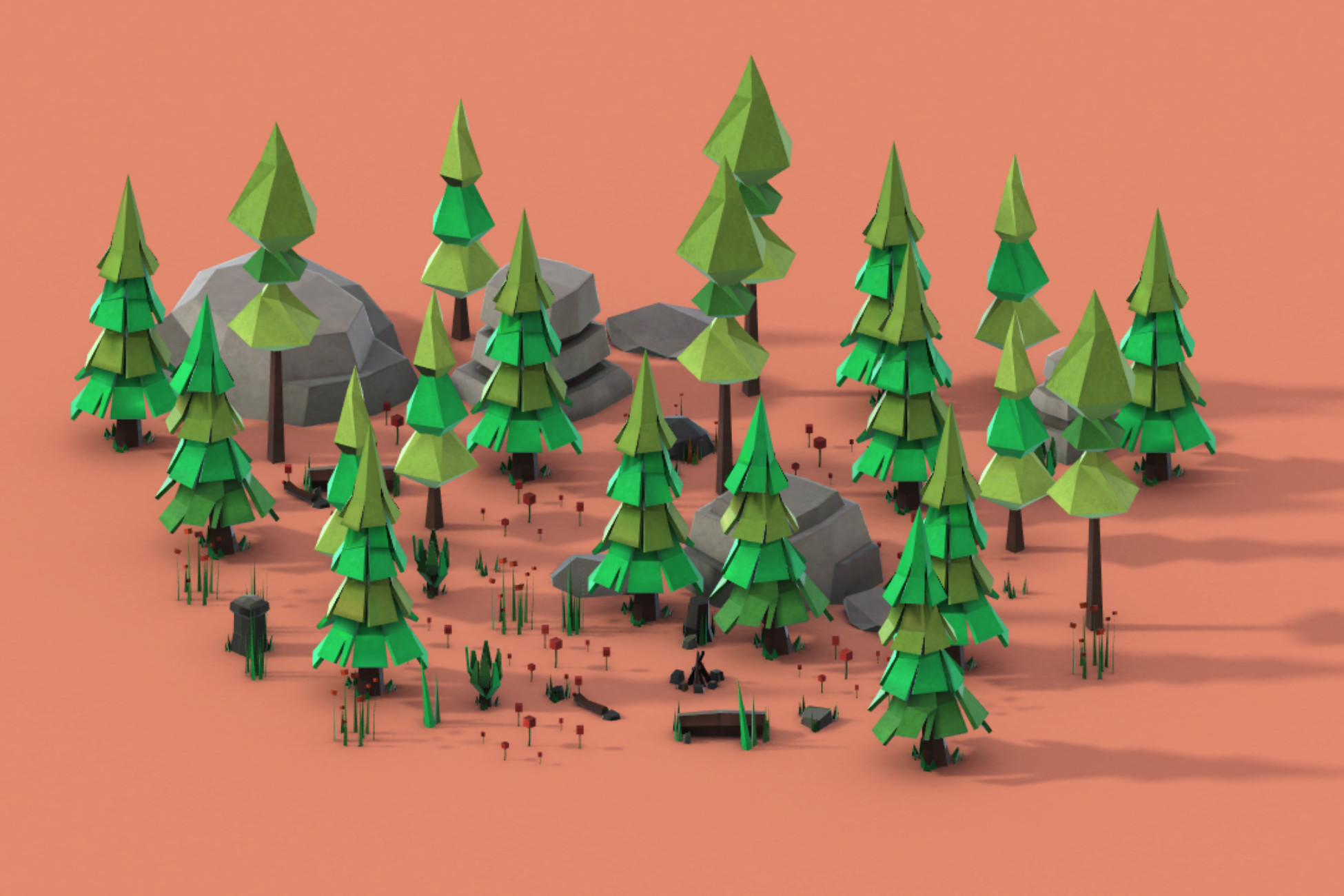 Low-Poly Style Nature | 3D Environments | Unity Asset Store