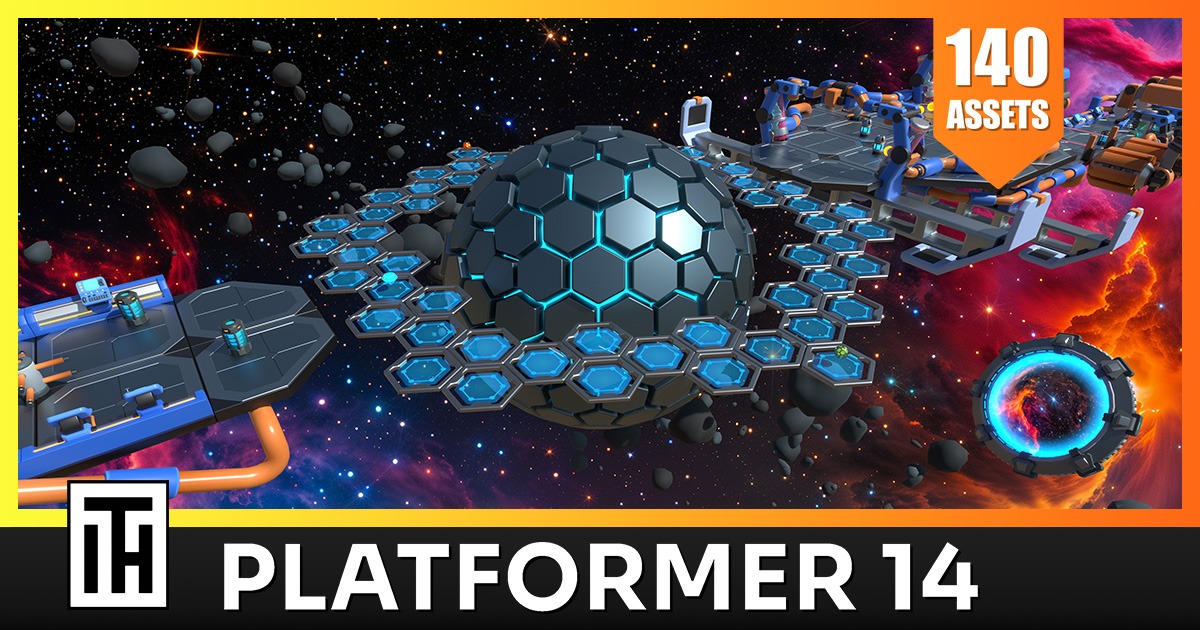 Platformer 14 Sci-Fi - Low Poly 3D Models Pack | 3D Sci-Fi | Unity Asset Store