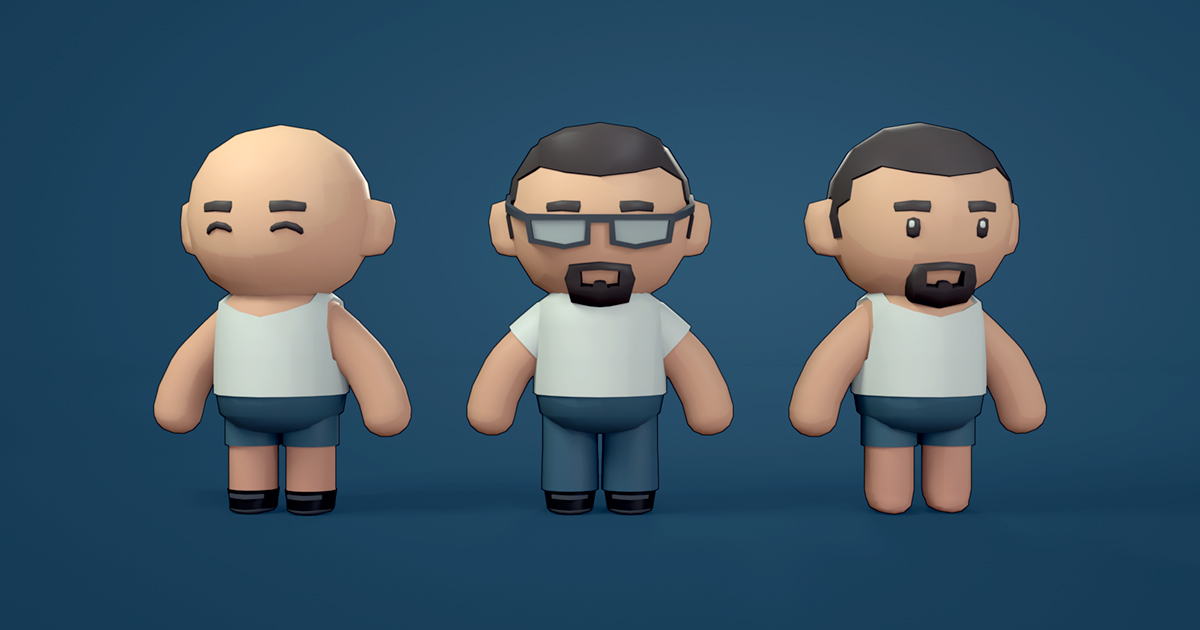 Mini Simple Characters | Free Demo | 3D Humanoids | Unity Asset Store