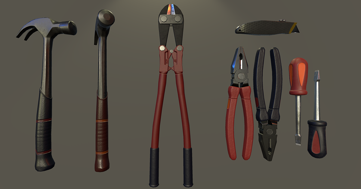 HQ PBR Tool Set | 3D Tools | Unity Asset Store