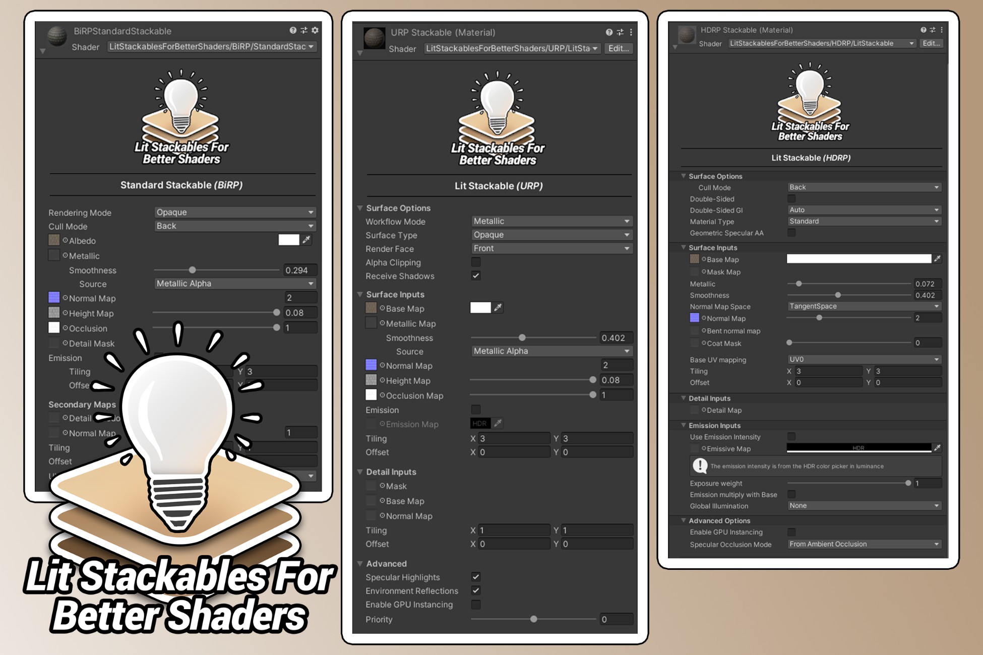 Lit Stackables For Better Shaders Visual Scripting Unity Asset Store 5661