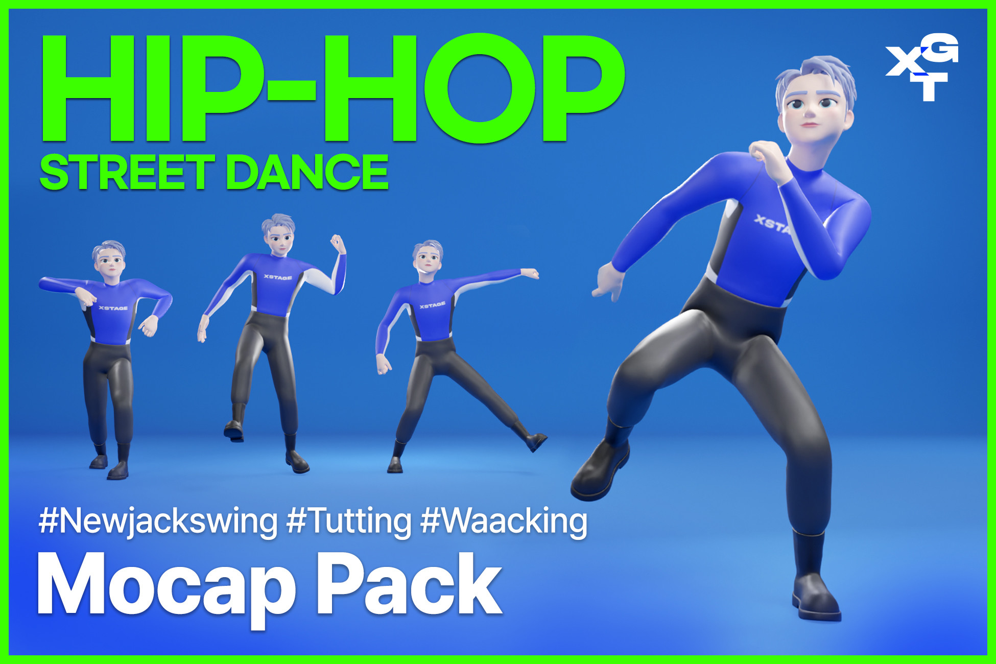 Hip-Hop Street Dance Mocap Pack | 3D アニメーション | Unity Asset Store