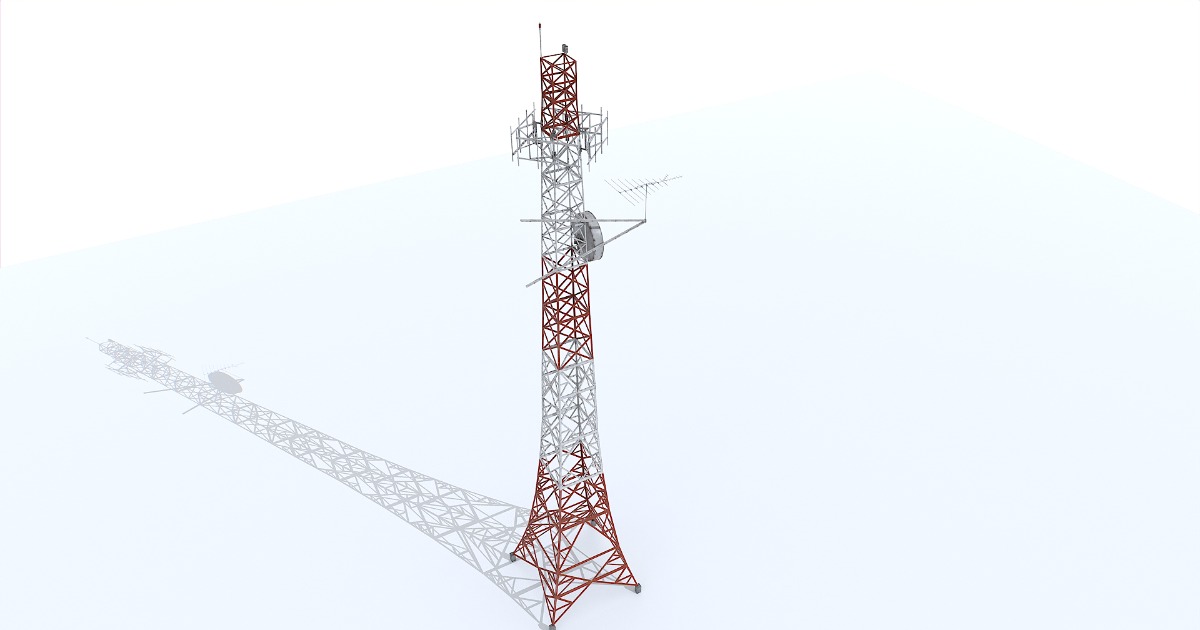 Old and rusty Tower Antenna | 3D Exterior | Unity Asset Store