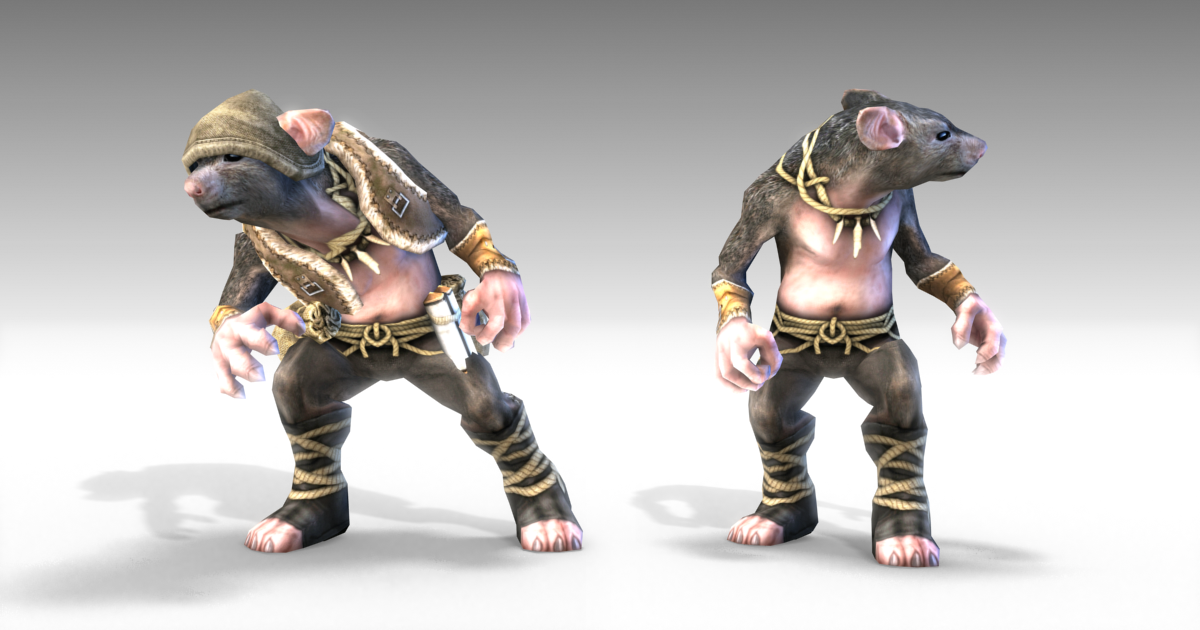 Rat Trade - animated low poly character | 3D | Unity Asset Store